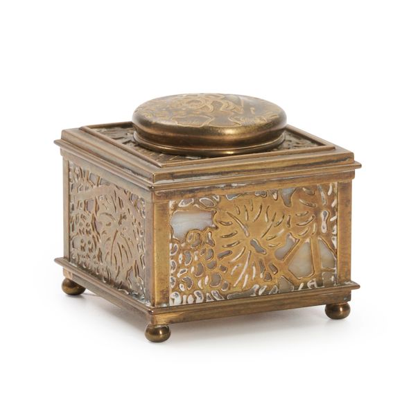 Bonhams Skinner : Tiffany Studios "Grapevine" Pattern Inkstand, New ...