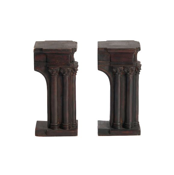 Bonhams Skinner : Pair of Resin Architectural Bookends