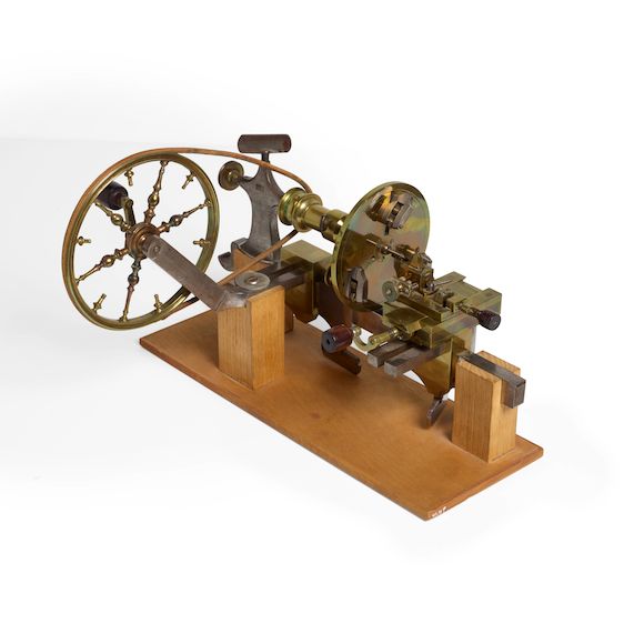 Bonhams : A BRASS AND STEEL WATCHMAKERS MANDREL 19th Century
