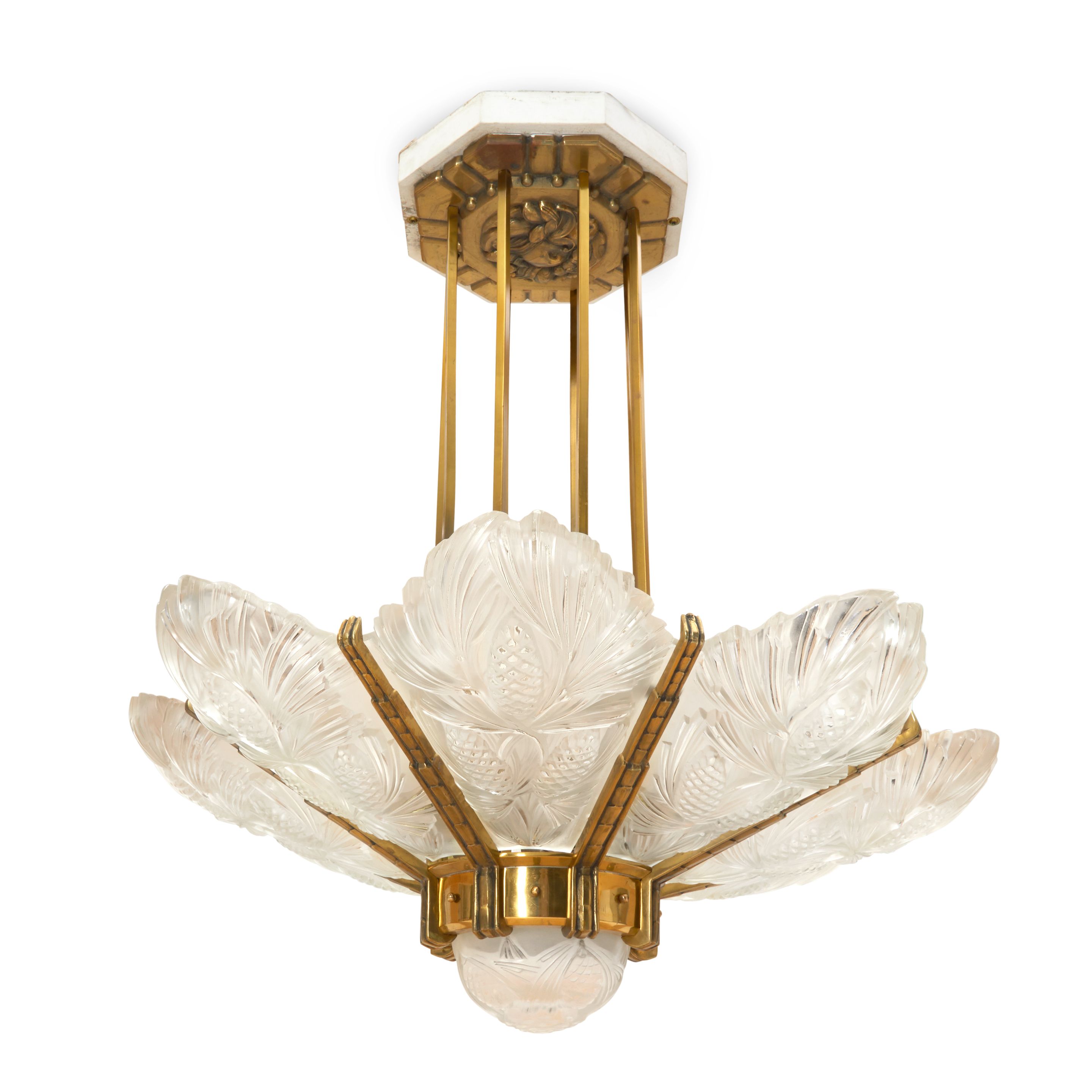 Bonhams Cars : Marius-Ernest Sabino (1878-1961) Art Deco Chandelier ...