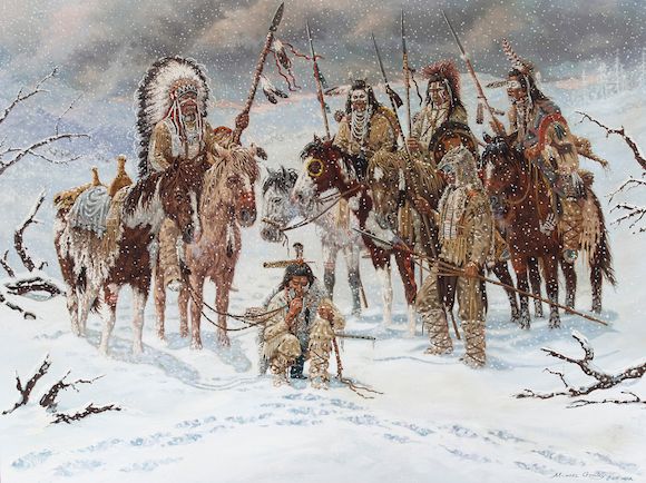 Bonhams : Michael Gentry (1940-1994) Trackdown (Decision in the Snow ...