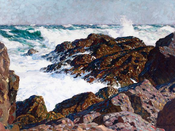 Bonhams : Paul Dougherty (1877-1947) Foam Girdled (Cornwall, England ...