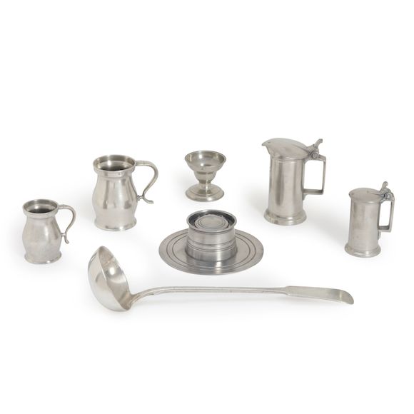 Bonhams Skinner : Seven Pewter Household Items, America and Europe ...