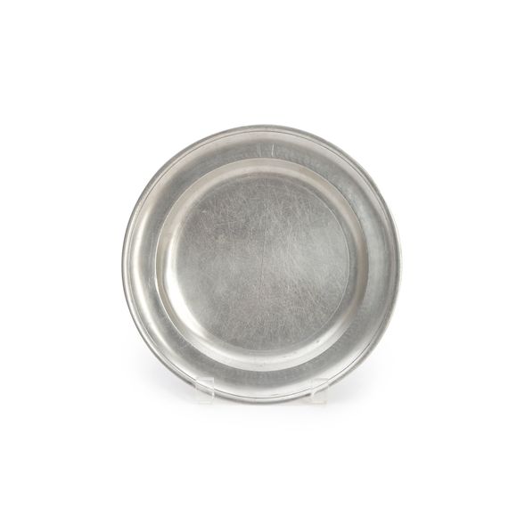 Bonhams Skinner : Pewter Plate, marked I. Curtiss (active 1818-25 ...