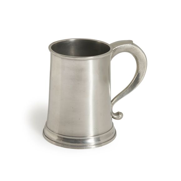 Bonhams Skinner : Pewter Quart Mug, Thomas Danforth III (1756-1840 ...