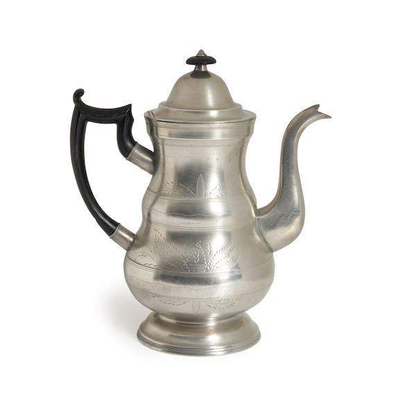 Bonhams Skinner Tall Pewter Pot Boardman And Hart 1828 53 Hartford