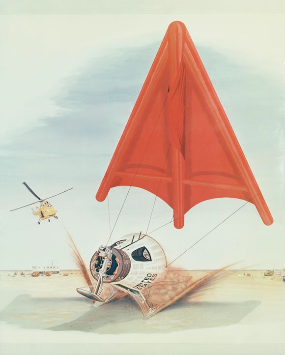 Bonhams : GEMINI PROGRAM: ROGALLO WING GEMINI CAPSULE CONCEPT. Large ...