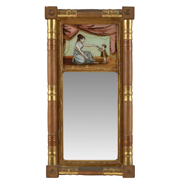 Bonhams Skinner : Federal Split-baluster Mirror, America, c. 1825.