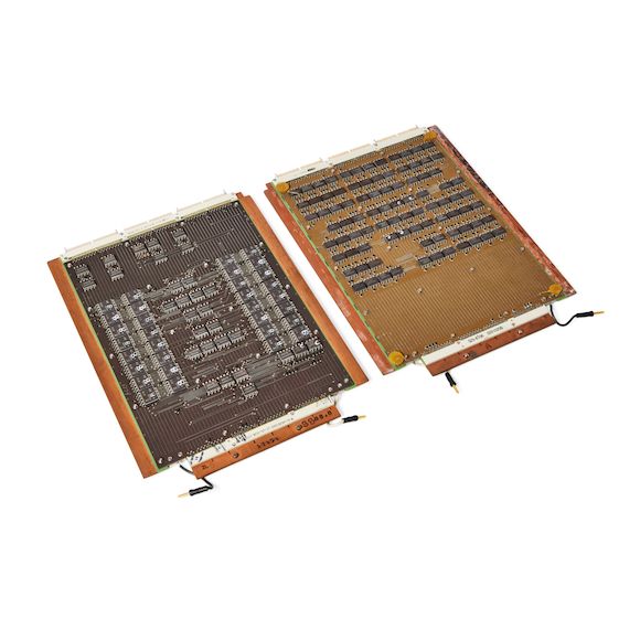 Bonhams : CRAY 1 LOGIC MODULE & MEMORY MODULE. 2 Cray 1 double-sided ...