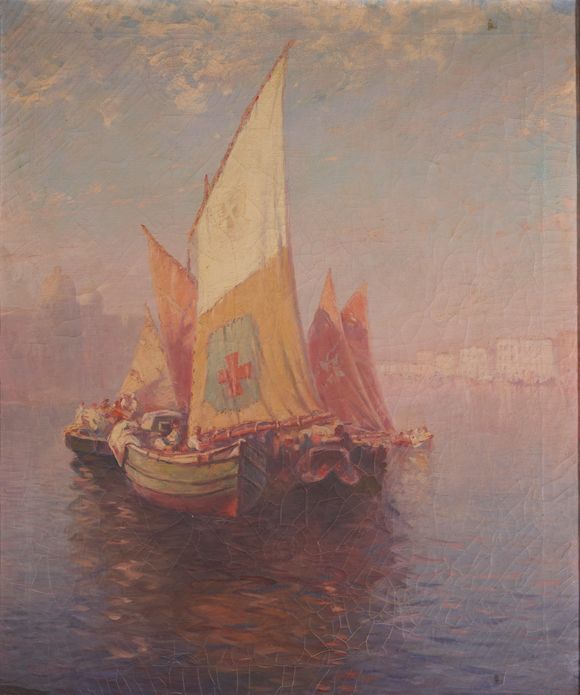 Bonhams Skinner : CARL MULLER (AUSTRIAN, 1862-1938) EVENING SAILS IN VENICE