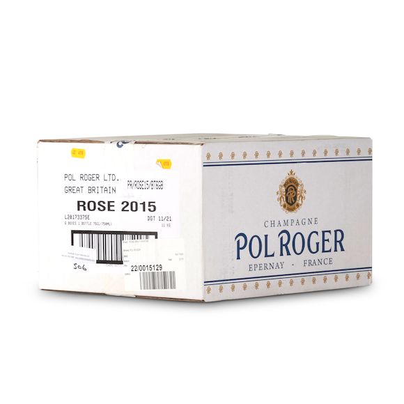 Bonhams Skinner : Pol Roger Rose 2015 (6 bottles)