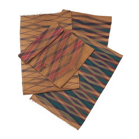Bonhams Skinner : Six Great Lakes rush mats 43 1/2 x 62, 43 x 66, 43 1/ ...