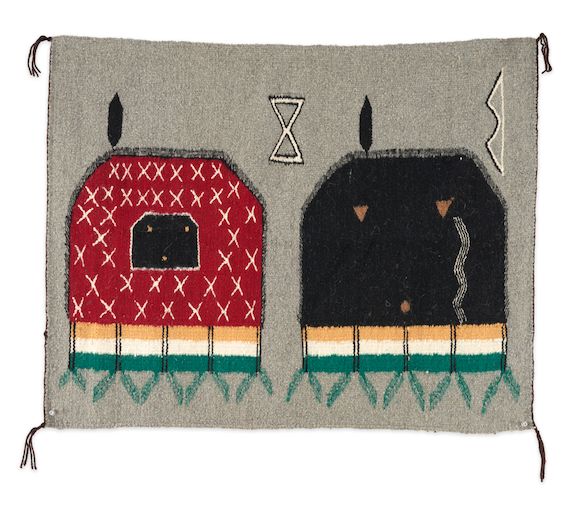 Bonhams Skinner : A contemporary Diné (Navajo) Shiprock pictorial ...
