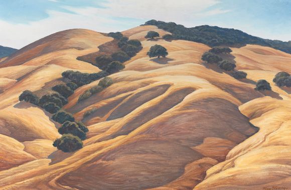 Bonhams : Ray Stanford Strong (1905-2006) Golden Valley 24 x 36 in ...