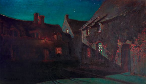 Bonhams : Charles Rollo Peters (1862-1928) Street of the Shadows 32 3/4 ...