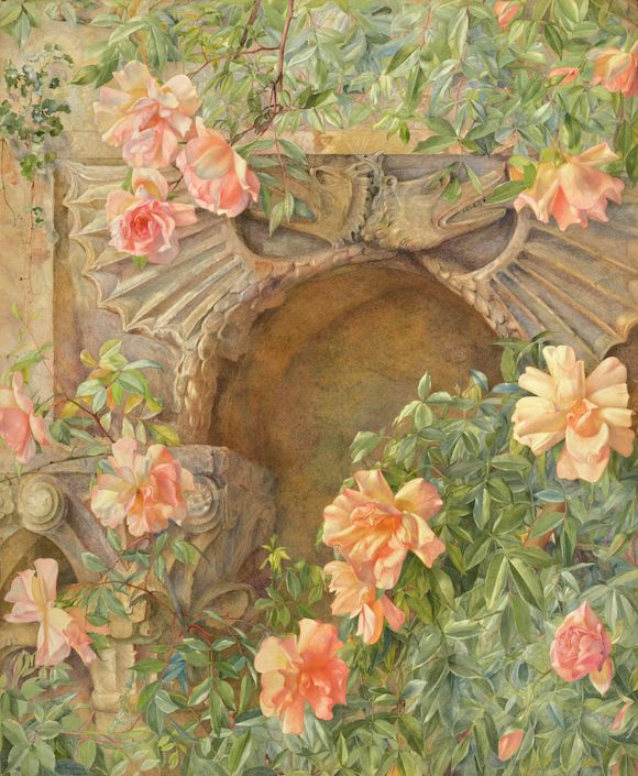 Bonhams : Henry Roderick Newman (1850-1913) Italian Grotto 30 3/4 x 25 ...