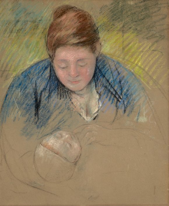 Bonhams : Mary Cassatt (1844-1926) Stout Mother Trying to Awaken Her ...