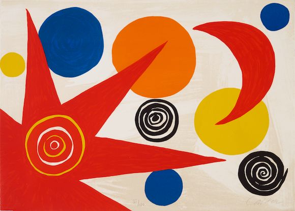 Bonhams : Alexander Calder (1898-1976); One Plate, from La Mémoire ...
