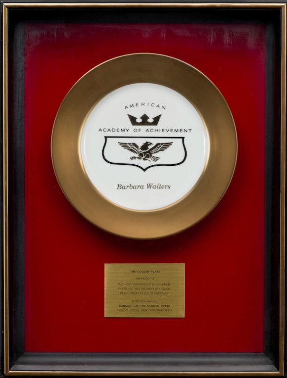 Bonhams : GOLDEN PLATE AWARD. 'The Golden Plate' awarded by the ...