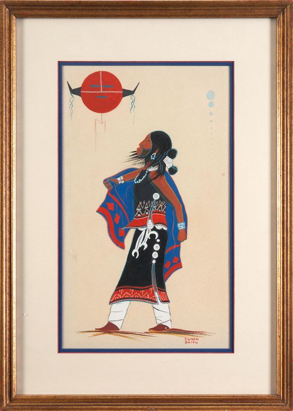 Bonhams Skinner : An Edison Smith painting Edison Smith (Diné [Navajo ...