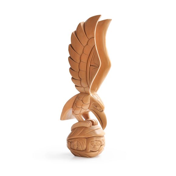 Bonhams Skinner : A Doug LaFortune eagle carving Doug LaFortune, (Coast ...
