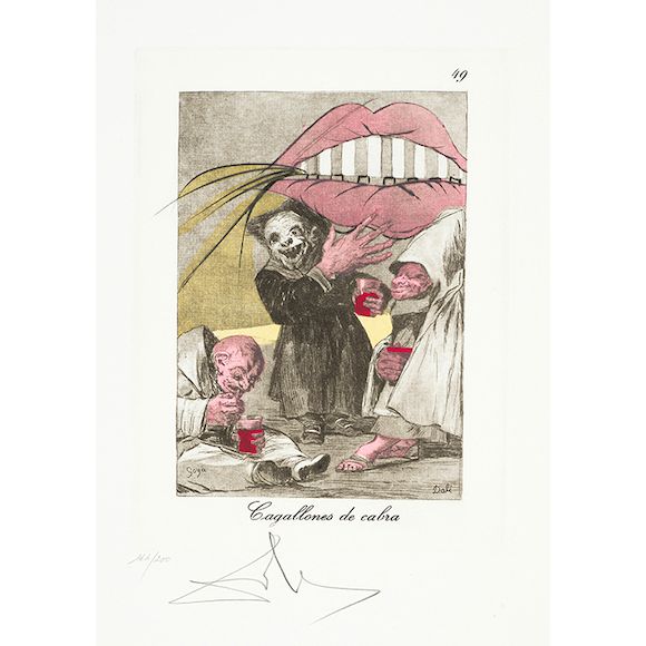Bonhams : Salvador Dalí (1904-1989); Plate 49, Cagallones de cabra ...