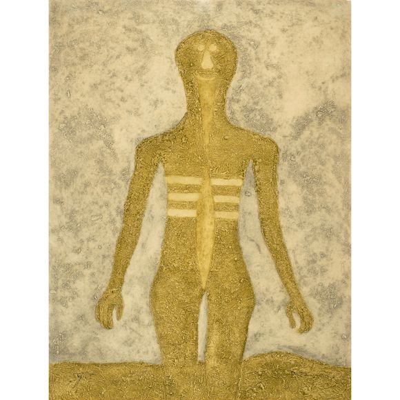 Bonhams : Rufino Tamayo (1899-1991); Figura en ocre;