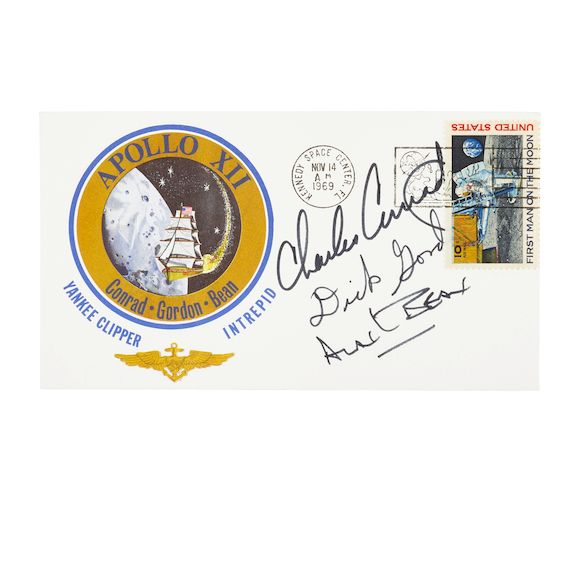 Bonhams : APOLLO 12: CREW-SIGNED INSURANCE COVER FROM CHARLES CONRAD'S ...