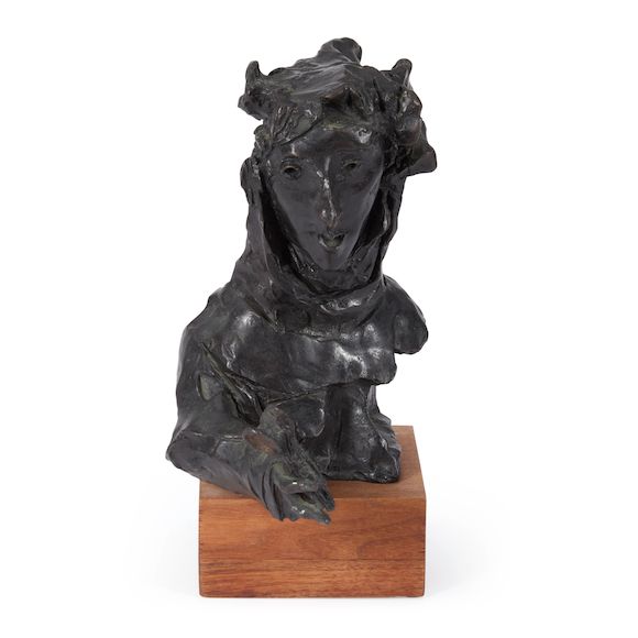 Bonhams Skinner : DAVID ARONSON (AMERICAN, 1923-2015) WOMAN WITH VIOLIN ...