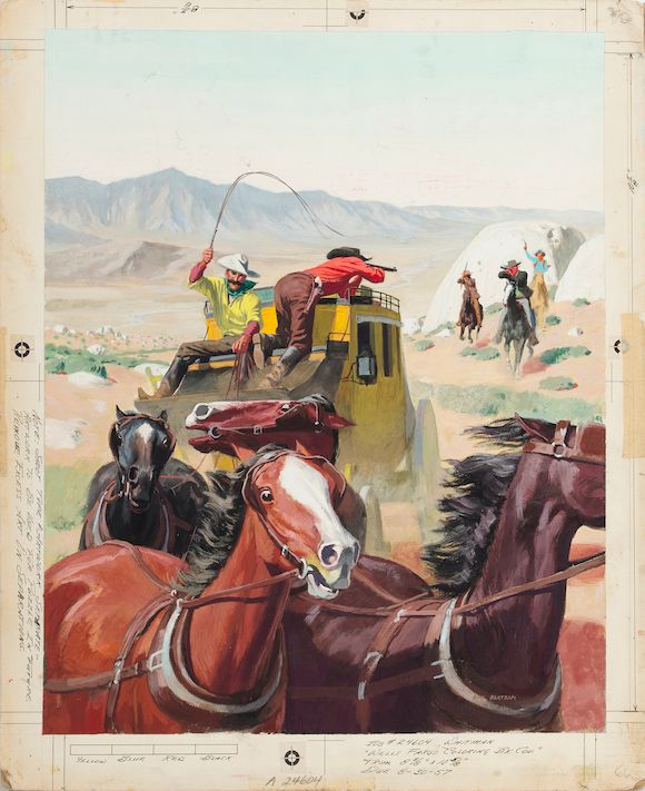 Bonhams : Bob Bartram (20th Century) Tales of Wells Fargo Cover ...