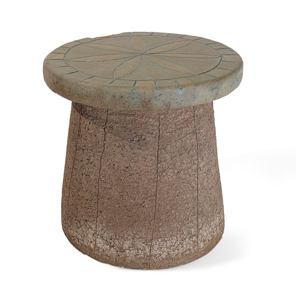 Bonhams : STAN BITTERS (BORN 1936) Garden Stool1970sglazed stoneware