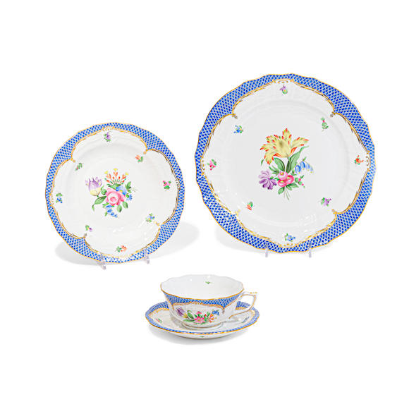 Bonhams A Herend Porcelain Part Dinner And Tea Service
