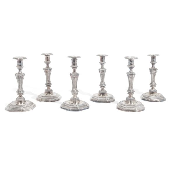 Bonhams : A SET OF SIX FRENCH STERLING SILVER LOUIS XIV STYLE ...