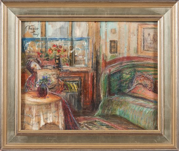 Bonhams Skinner : KENNETH FRAZIER (AMERICAN, 1867-1949) READING