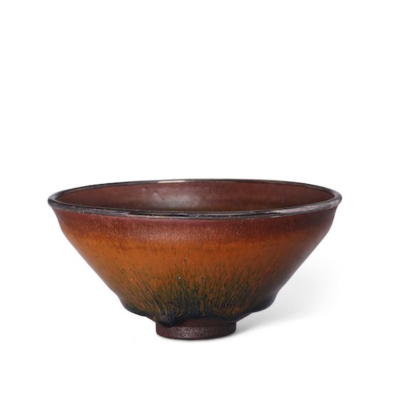 Bonhams : A JIAN 'HARE'S FUR' BOWL Song Dynasty (Japanese box)