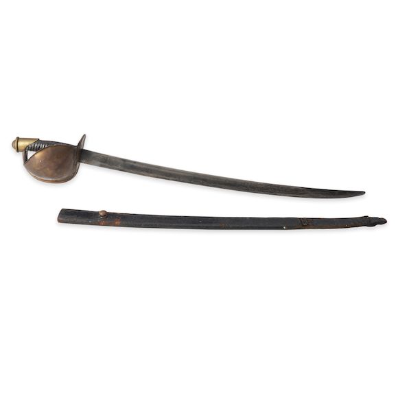Bonhams Skinner : U.S. Model 1860 Naval Cutlass and Scabbard,