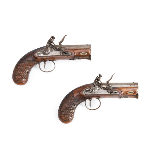 Bonhams Skinner Pair Of Flintlock Pocket Pistols