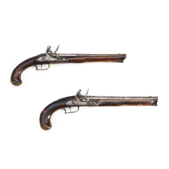 Bonhams Skinner Pair Of European Flintlock Holster Pistols