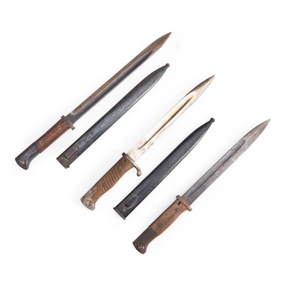 Bonhams Skinner : Three Mauser-type Rifle Bayonets,