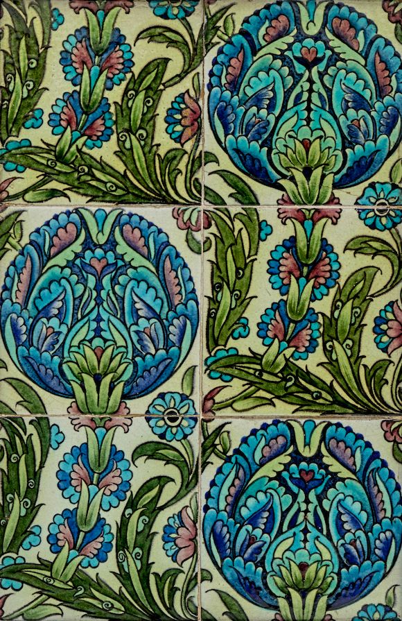 Bonhams : WILLIAM DE MORGAN (1839-1917) Six-Tile Panelcirca 1880 ...