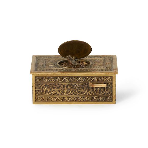 Bonhams Skinner : German Gilt Bronze Singing Bird Automaton Box,