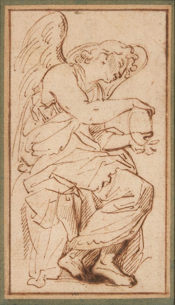 Bonhams Skinner : Italian School (17th/18th Century) A Seated Angel ...