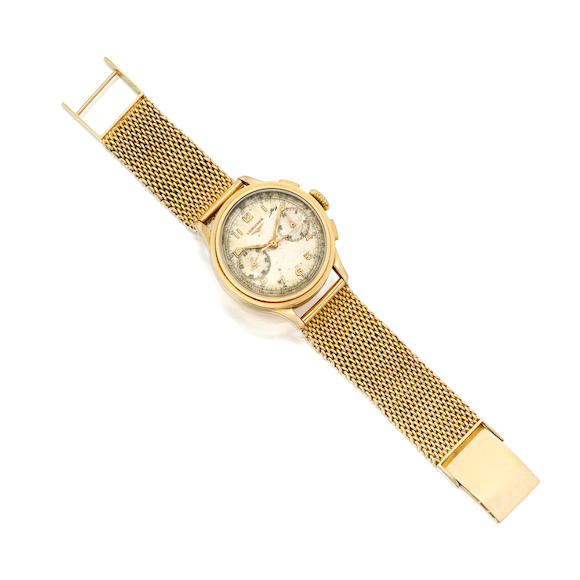 Bonhams Longines An 18k Gold Wristwatch