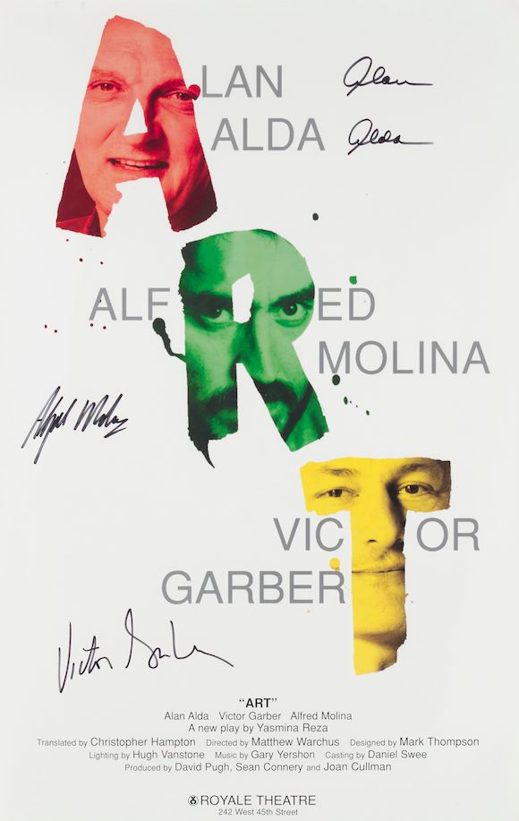 Bonhams : Original Theater Poster Signed by Alan Alda, Victor Garber ...