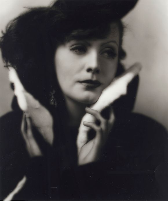 Bonhams : Greta Garbo Portrait Photograph by George Hurrell.