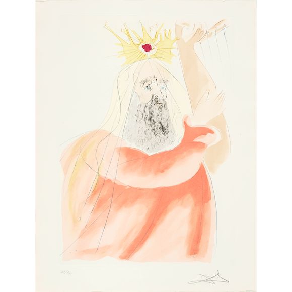 Bonhams : Salvador Dalí (1904-1989); King David, from Our Historical ...