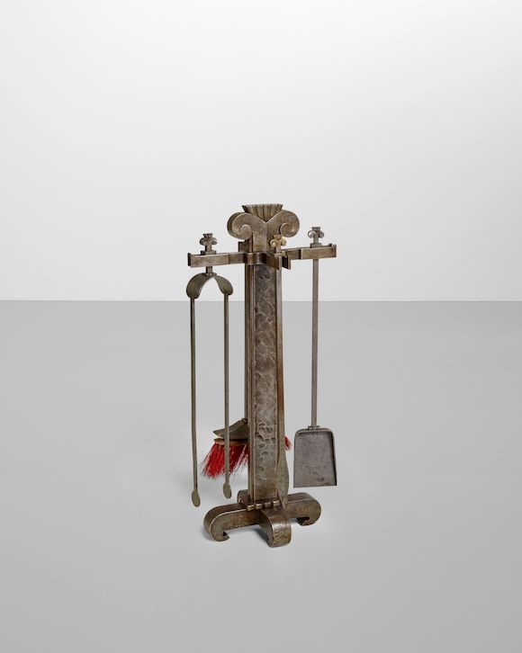Bonhams : EDGAR BRANDT (1880-1960) Rare Fire Toolscirca 1940comprising ...