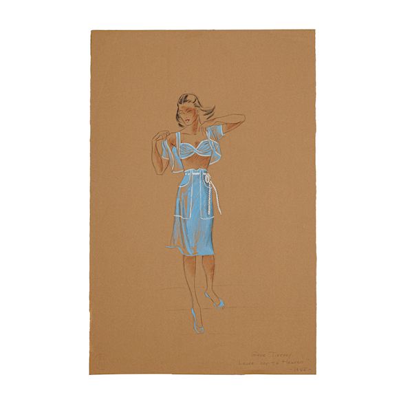 Bonhams : Gene Tierney "Ellen Berent" Costume Sketch Designed by Kay ...