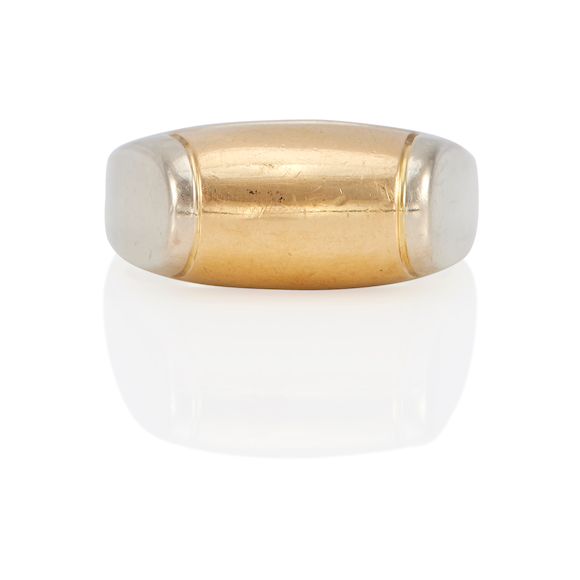 Bonhams : BULGARI AN 18K BI-COLOR RING