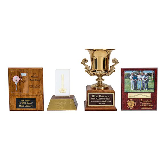 Bonhams : Actor Mike Connors Collection of 4 Personal Award Trophies ...